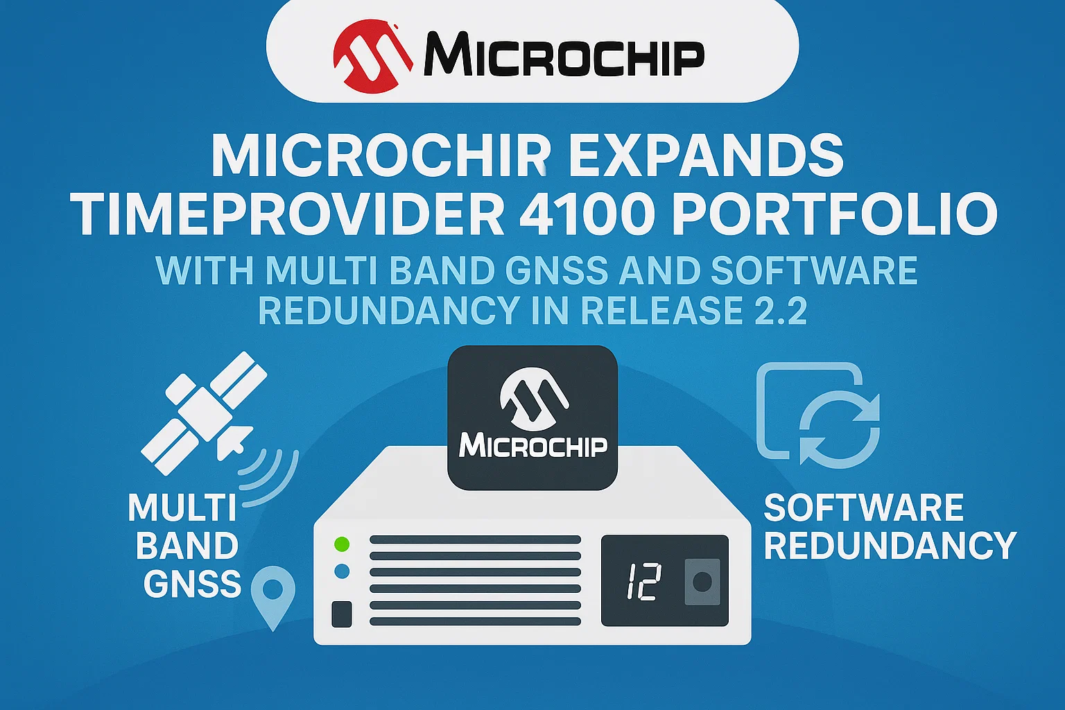 Microchip Expands TimeProvider 4100 Portfolio with Multi Band GNSS and Software Redundancy in ...