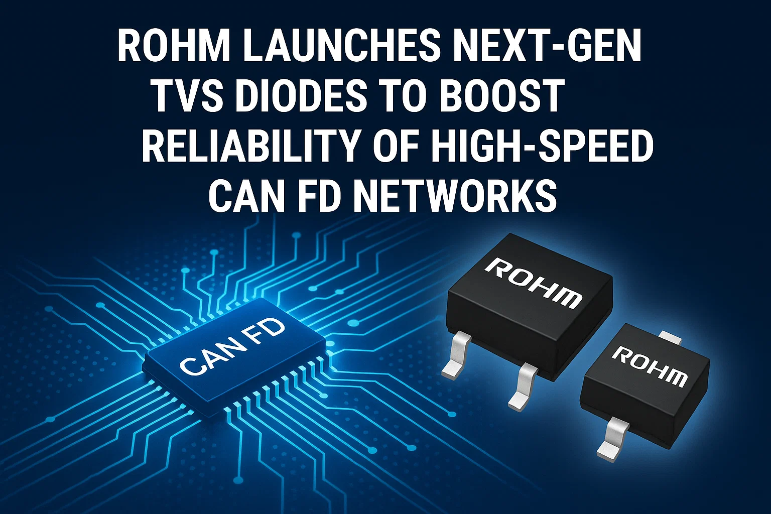 Rohm Launches Next-Gen TVS Diodes to Boost Reliability of High-Speed CAN FD Networks ...