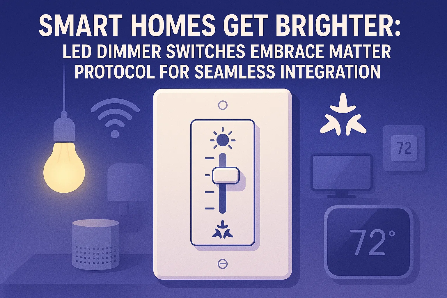 Smart Homes Get Brighter: LED Dimmer Switches Embrace Matter Protocol ...