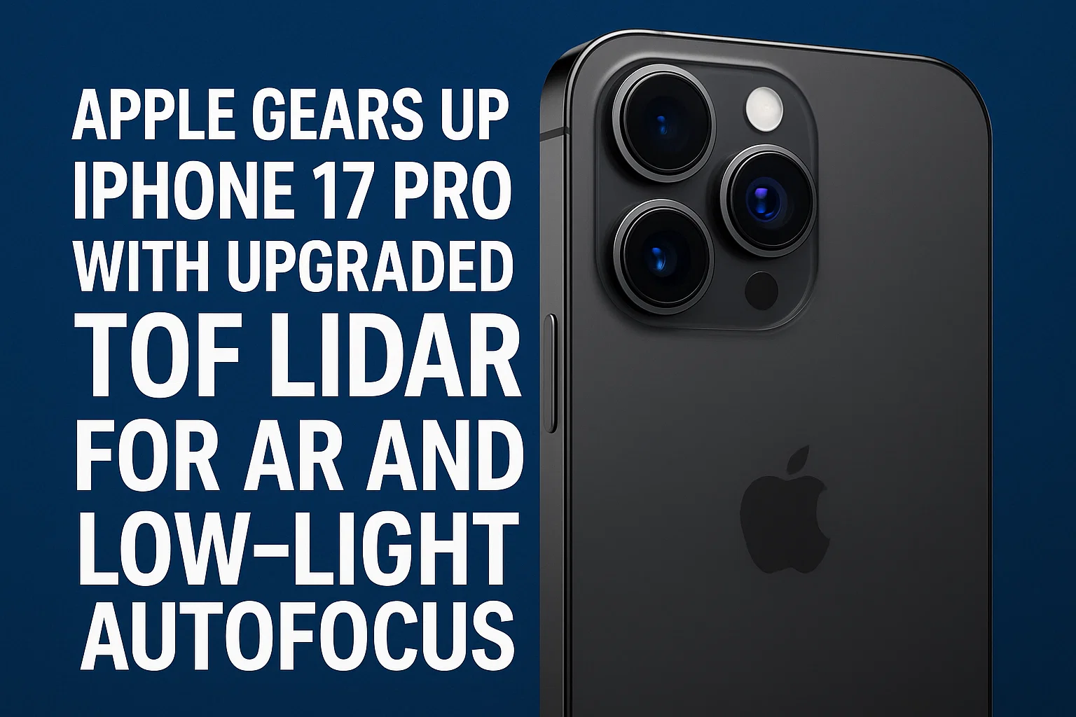 Apple Gears Up iPhone 17 Pro with Upgraded ToF LiDAR for AR and Low ...