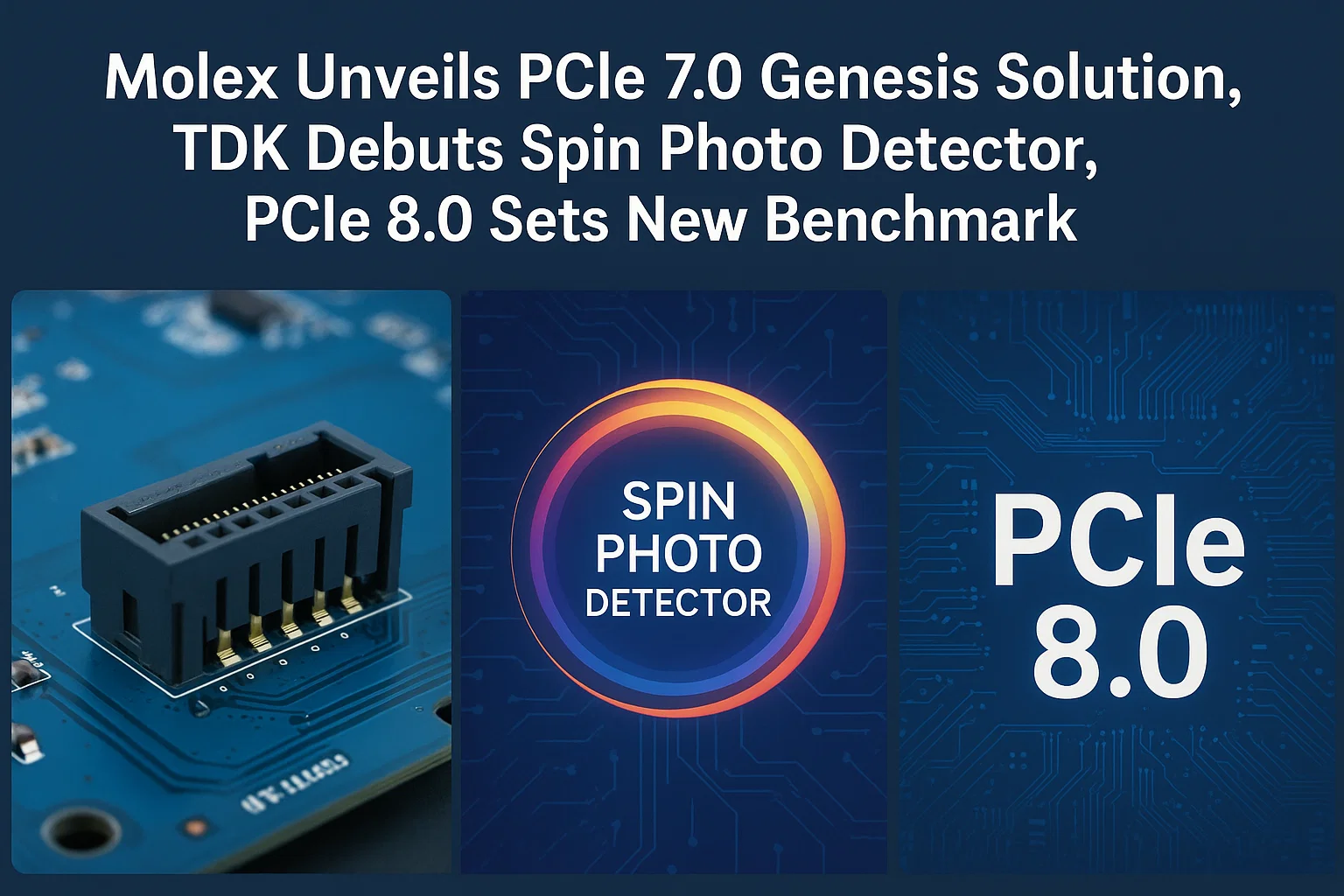 Molex Unveils PCIe 7.0 Genesis Solution, TDK Debuts Spin Photo Detector, PCIe 8.0 Sets New ...