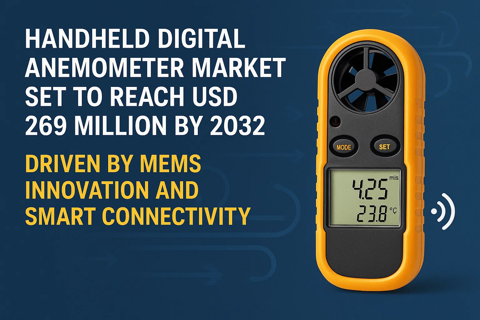 Handheld Digital Anemometer Market Set to Reach USD 269 Million by 2032, Driven by MEMS ...